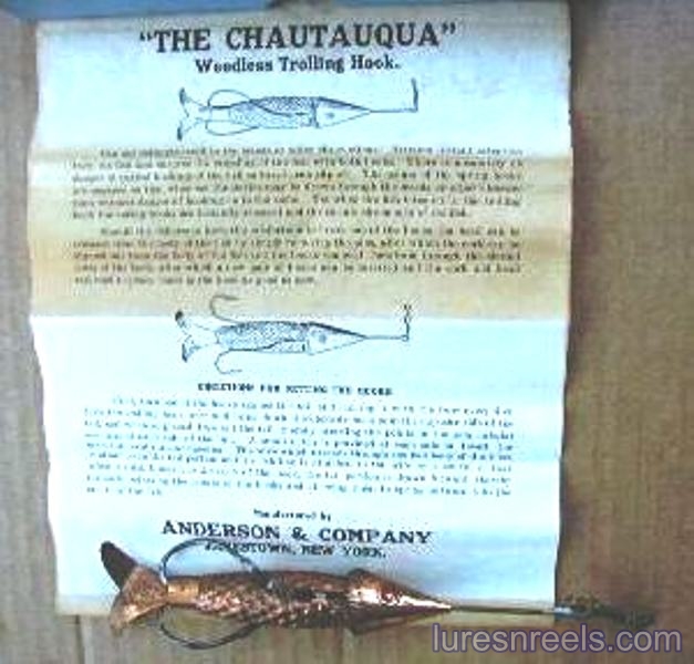 R. Haskell Minnow, Chautauqua Weedless Trolling Bait, Comstock ...