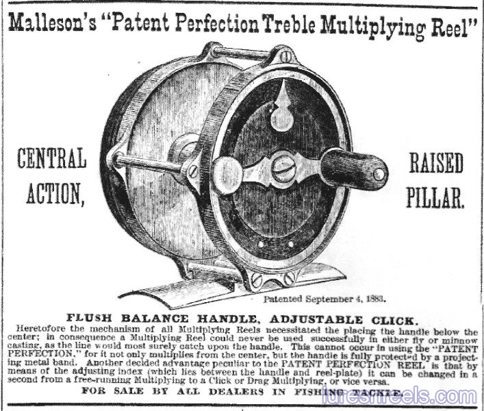 Frederick (Fred'k) Malleson Fly and Bait Casting Fishing Reels and Rods